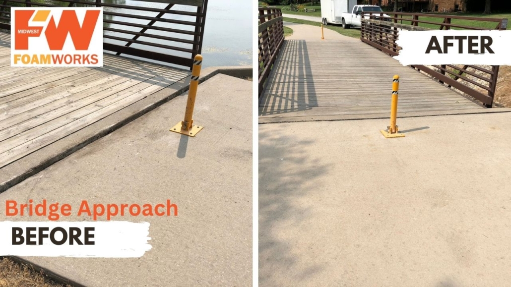 Bridge Approach Leveling in Wichita, KS | Midwest Foam Works